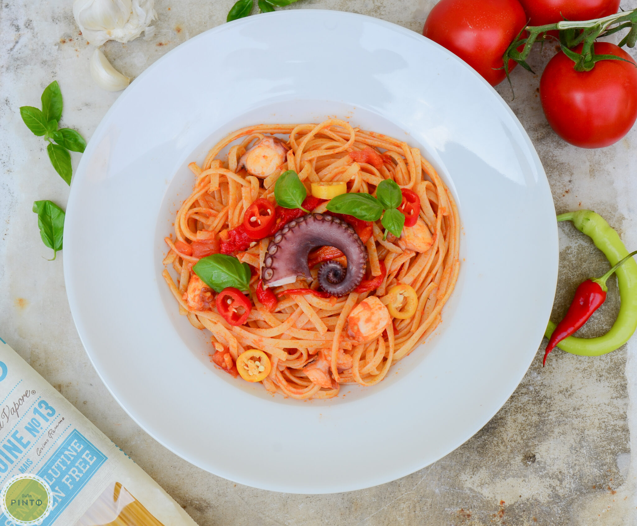 Pasta mit Octopus - PINTO Köln